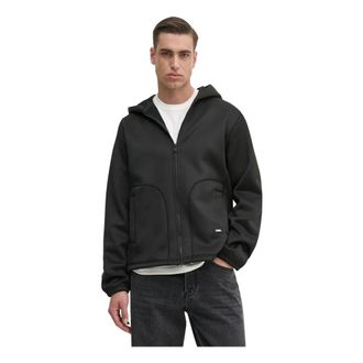 Rains Safi Fleece Hood Jacket T1 - Homme - Sweatshirts et sweats &agrave; capuche - Noir - Taille: XS