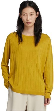 Max Mara Femme, Pulls, Vert, Taille: 38 FR Maille &agrave; encolure bateau en fil de soie et coton, tricot&eacute;e en c&ocirc;tes plates