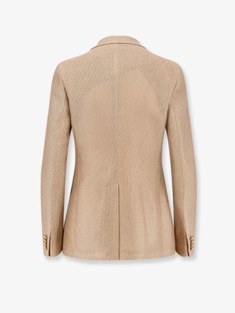Tagliatore Womens Blazer Parigi Cotton Beige Blazers Jacket