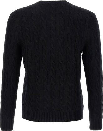 Polo Ralph Lauren Cable-Knit Cashmere Blend Sweater - Black