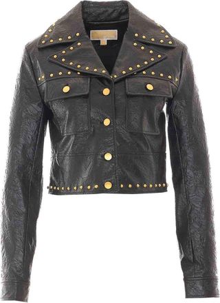 Michael Michael Kors Blouson En Cuir - Noir