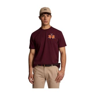 La Martina Homme, Tops, Rouge, Taille: 2XL Cornell T-Shirt