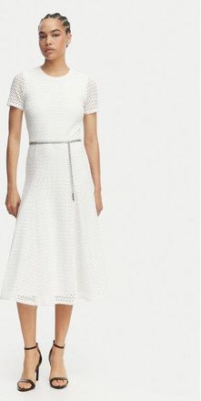 Michael Kors Kleid f&uuml;r den Alltag MS683DUKS1 Wei&szlig; Regular Fit