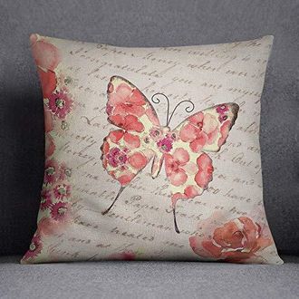 Bonamaison Le Jardin du Lin Kissenhüllen, Cotton, Mehrfarbig, 45x45