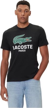 Lacoste Homme, Tops, Noir, Taille: M Big Chest Croco Crewneck Tee