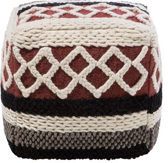 Beliani Pouf Sitzpouf Ottomane bunt Boho Sagar