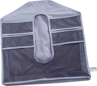 SOLUSTRE Hängender Aufbewahrungsbeutel aus Oxford Atmungsaktiven Fächern Mehrzweck wäschesack für Unterwäsche und Accessoires Graue Garderoben Organizer Tasche