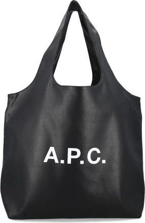 A.P.C. Shopper & Totes - Ninon Tote Bag With Logo - Gr. unisize - in Schwarz - f&uuml;r Damen