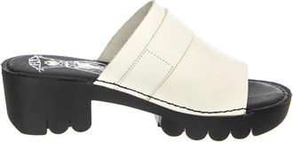 FLY London Femme, Chaussures, Blanc, Taille: 39 EU Mules &agrave; Talons