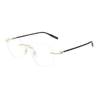 Montblanc Runde optische Brille - - Accessories - Herren - Gelb - 51 MM
