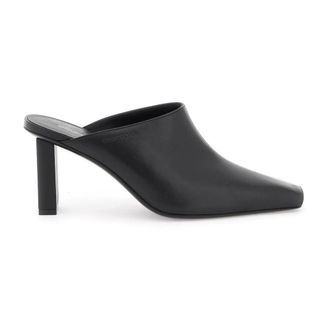 Courr&egrave;ges Femme, Chaussures, Noir, Taille: 39 EU Mules en Cuir avec D&eacute;coupes