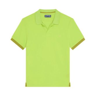 Vilebrequin Homme, Tops, Vert, Taille: XL Polo en piqu&eacute; coton organique uni