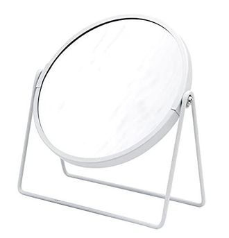 Ridder Schminkspiegel, Kosmetikspiegel, Standspiegel Summer, weiß, mit 5x Vergrößerung, handlich | modern