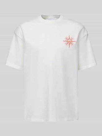 adidas Originals T-Shirt aus Leinen mit R&uuml;ckenprint