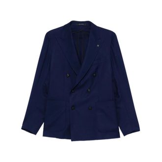 Tagliatore Gekn&ouml;pfter Zweireiher - - Jackets - Herren - Blau - 2XL