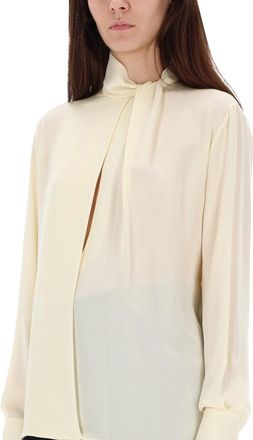 Tom Ford Silk Georgette Blouse - White