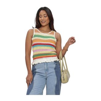 Harper & Yve Martha-SS Top - - Tops - Damen - Mehrfarbig - M