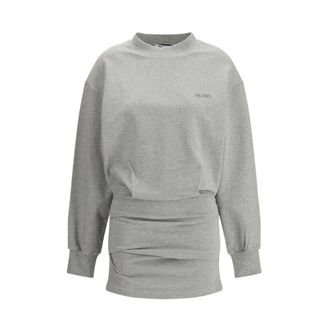 The Attico Mini Baumwollkleid - - Dresses - Damen - Grau - XS