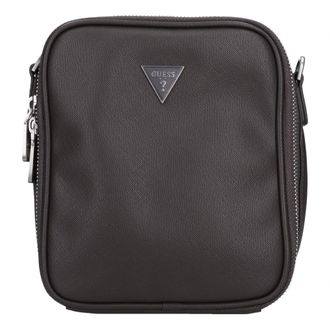 Guess Certosa Saffiano Mini Umh&auml;ngetasche - - Bags - Herren - Grau - ONE SIZE