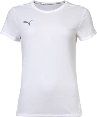 Puma Damen T-Shirt - Finisher Tee, Funktionsshirt, dryCELL, Rundhals, Kurzarm, Uni Weiß XS
