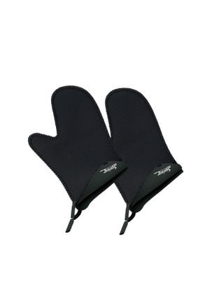 Spring Ofenhandschuh, Schwarz, Kunststoff, 15x3x23 cm, rutschfest, Kochen, Geschirrt&uuml;cher & Sch&uuml;rzen, Topflappen & Ofenhandschuhe