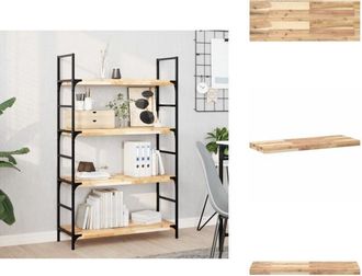 vidaXL Schweberegal 100x30x4 cm Massivholz Akazie Unbehandelt - Wandregal - Holzkasten - Dekorationselement - Regal DIY - Regal Design