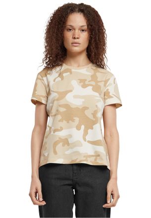 Urban Classics Damen T-Shirt Ladies Camo Regular Tee, Camo T-Shirt f&uuml;r Frauen, Regular Fit, Rundhals, erh&auml;ltlich in Gr&ouml;&szlig;en XS - 5XL
