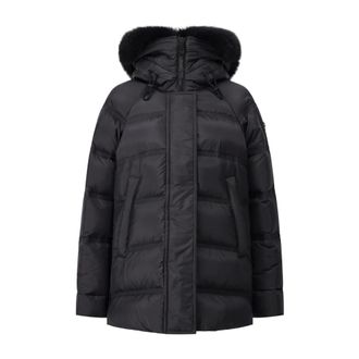 Peuterey Urban Daunenjacke mit Pelzbesatz - - Jackets - Damen - Schwarzk - M