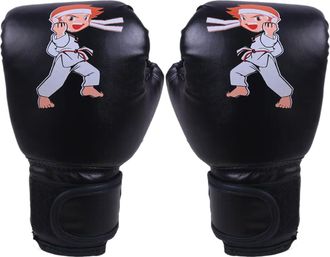Generico Boxhandschuhe f&uuml;r Kinder: Cartoon-Design aus PU-Material, Boxhandschuhe f&uuml;r Jugendliche, Training, Bequeme Passform und verstellbare Handgelenkst&uuml;tze