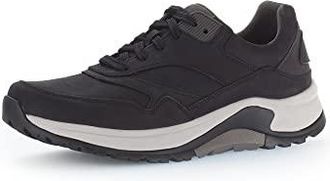 Gabor Homme Baskets, Monsieur Baskets Basses,Cuir certifié,Semelle Amovible,Chaussure de Loisir,Chaussure Basse,Bleu (Midnight),44.5 EU / 10 UK