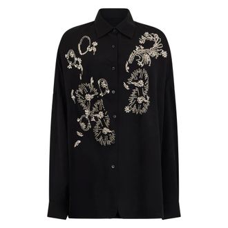 Dries Van Noten Damen, Blusen & Hemden, Schwarzk, MGr&ouml;&szlig;e