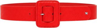 Max Mara Glatter Nappaleder-G&uuml;rtel - - Accessories - Damen - Rot - S