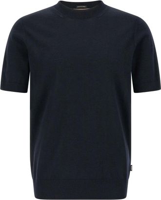 HUGO BOSS Homme, Pulls, Bleu, Taille: XL H-Umauro Fine Wool Sweater