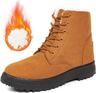 Generic Bottes de Neige Femmes Hiver Imperméables Chauffantes Semelle Épaisse Antidérapante Confortable Randonnée Montagne Loisirs Plein Air (Yellow, 41)