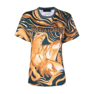 Alberta Ferretti A0701 2960Ocra - - Tops - Damen - Mehrfarbig - M