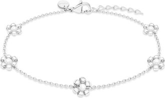 s.Oliver Bracelet - Elegantes Armband aus poliertem Edelstahl - silber - Rolokette verstellbar bis 21 cm - wasserfest & hautfreundlich