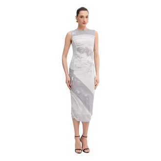 Patrizia Pepe Maxikleid mit Drapierung - - Dresses - Damen - Grau - XS