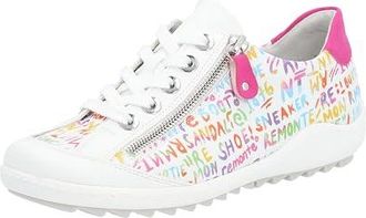 Remonte Baskets R1402 pour Femme, Blanc Remontebunt Magenta 80, 38 EU