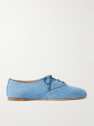 Gabriela Hearst Maya Brogues Aus Denim - Blau