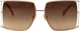 Max Mara Lunettes De Soleil - Marron