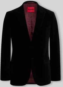 HUGO BOSS Slim Fit Smoking mit Samtstruktur