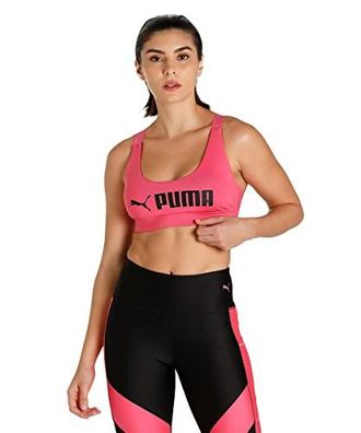 Puma Soutien-Gorge &agrave; Impact Moyen pour Femme, Rose Coucher de Soleil, S