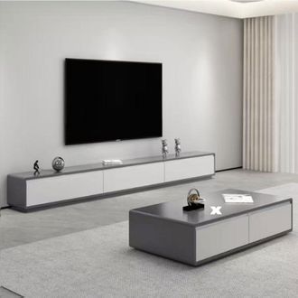Generic Moderner TV-Schrank aus Holz,TV-Medienkonsole,für Wohnzimmer,Zuhause,Modernität TV Lowboard aus Holz,TV Ständer mit 3 Schubladen,Elegantes Fernseher S