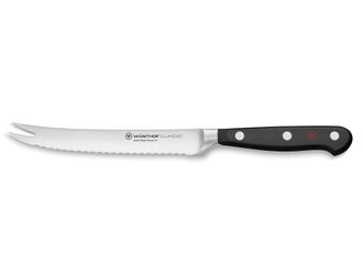 W&uuml;sthof Classic Tomatenmesser 14 cm, Schwarz,silber