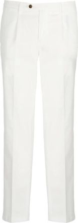 BRIGLIA 1949 Homme, Pantalons, Blanc, Taille: M/L Cotton Pants