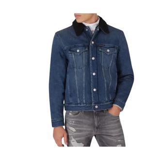 Calvin Klein Sherpa Denim Jacken f&uuml;r M&auml;nner - - Jackets - Herren - Blau - S
