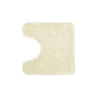 WohnDirect Tapis de Bain Cr&egrave;me - 45x45cm avec Encolure pour WC - pour cr&eacute;er Un Set de Tapis de Bain - Antid&eacute;rapant, Absorbant et Doux