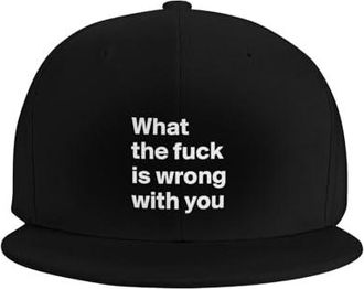 Generic mais Quest-Ce Qui Te Prend, Putain? Femme Homme Snapback Chapeau L&egrave;g&eacute;re Chapeaux Pare-Soleil S&eacute;chage Rapide Casquette De Baseball pour Sport Golf P&ecirc;ch