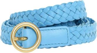 Bottega Veneta Femme, Accessoires, Bleu, Taille: ONE Size Intrecciato Nappa Leather Belt