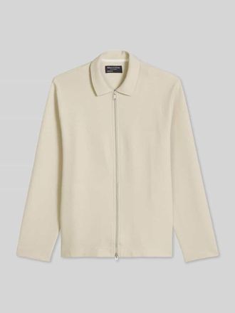 Marc O'Polo Regular Fit Sweatjacke aus reiner Baumwolle mit Zweiwege-Rei&szlig;verschluss